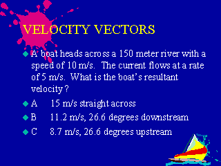 VELOCITY VECTORS